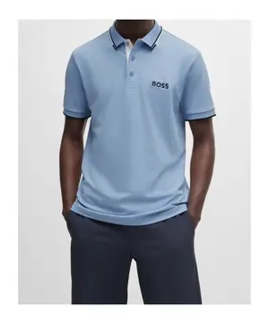 Hugo Boss Logo Embroidered Short-sleeved Polo Shirt