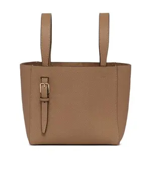 VALEXTRA Mini Soft Bucket Bag - Brown