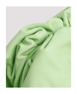 Bottega Veneta The Pouch Ruched Clutch Bag - Green
