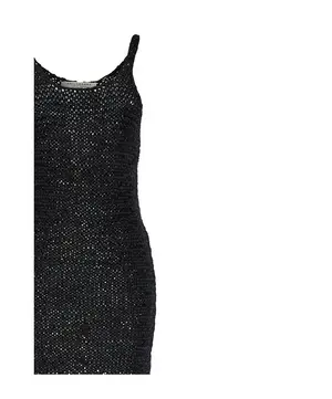 Philosophy Di Lorenzo Serafini Sleeveless Fringed Weaved Maxi Dress
