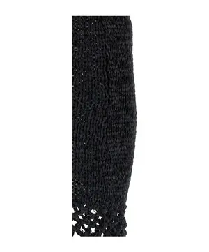 Philosophy Di Lorenzo Serafini Sleeveless Fringed Weaved Maxi Dress