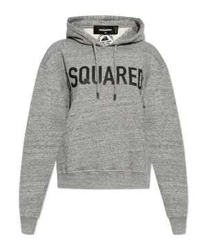 Dsquared2 Logo Printed Drawstring Hoodie