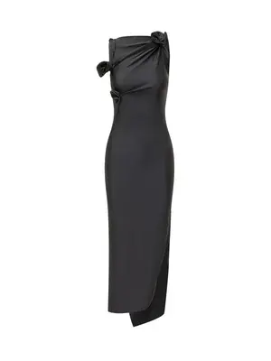 Coperni Sleeveless Maxi Dress With Rose Details - No