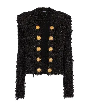 Balmain Embellished Tweed Jacket