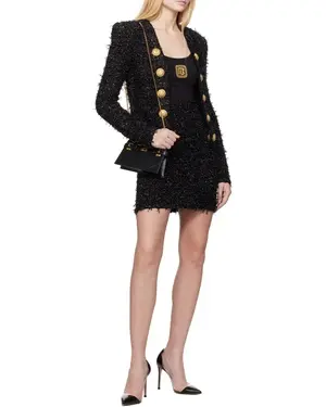 Balmain Embellished Tweed Jacket