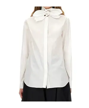 Moschino Long Sleeve Shirt With Bow Detail - White