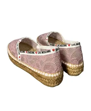 Moschino Floral Lace Espadrilles