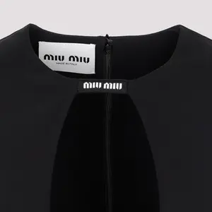 Miu Miu Cut-out Long Sleeve Mini Dress