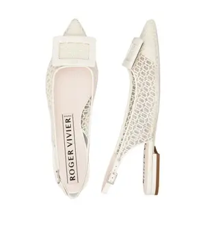ROGER VIVIER Pointed Ballet Flats With Buckle Detail