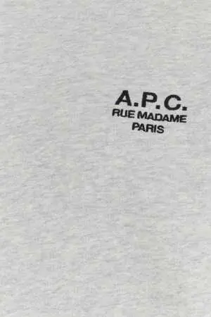 A.p.c. Logo Embroidered Crewneck Sweatshirt - White