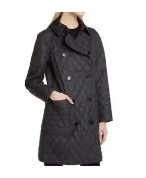 Burberry Double-breasted Quilted Coat
