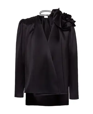 Magda Butrym Long-sleeved Shirt With Detachable Brooch
