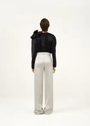 Magda Butrym Long-sleeved Shirt With Detachable Brooch