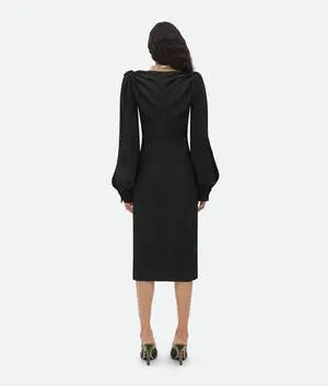 Bottega Veneta Midi Dress With Knot Detail