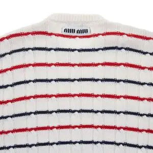 Miu Miu Oversized Striped Cashmere Sweater