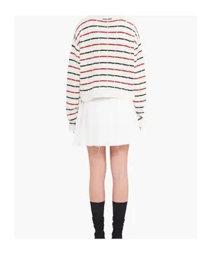 Miu Miu Oversized Striped Cashmere Sweater