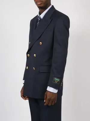Gucci Double Breasted Tailored Blazer - Blue