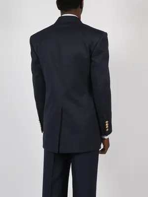 Gucci Double Breasted Tailored Blazer - Blue