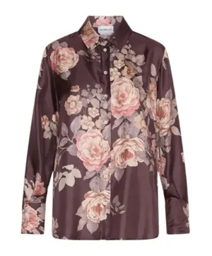 Marella Printed Silk Twill Shirt