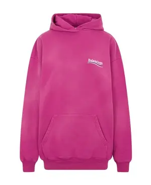 Balenciaga Medium Fit Hoodie - Pink