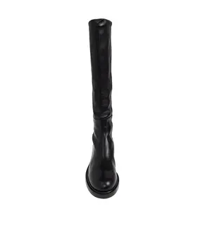 STUART WEITZMAN Round Toe Low Heel Pull-on Boots - Black