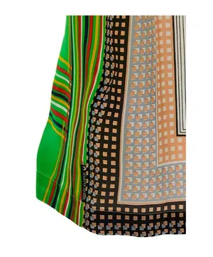 MARINE SERRE Patchwork Scarf Printed Bowling Shirt