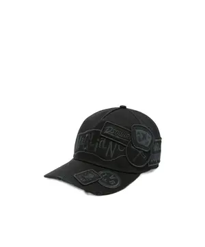 Dsquared2 Logo Patch Baseball Cap - Black