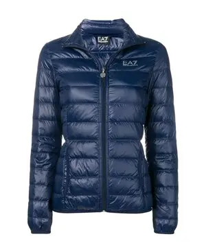 EA7 Quilted Logo Down Jacket