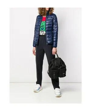 EA7 Quilted Logo Down Jacket