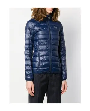 EA7 Quilted Logo Down Jacket