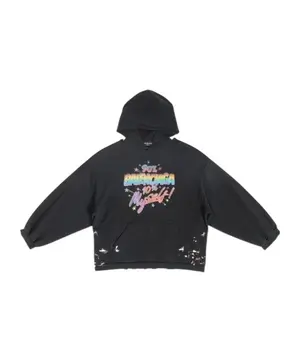 Balenciaga Logo Print Hoodie