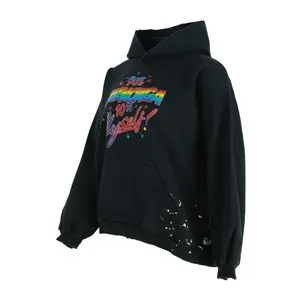 Balenciaga Logo Print Hoodie