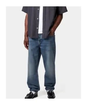Carhartt Work In Progress Newel Logo-patch Straight-leg Jeans