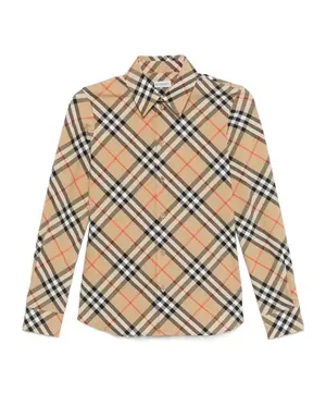 Burberry Long Sleeve Checked Shirt - No