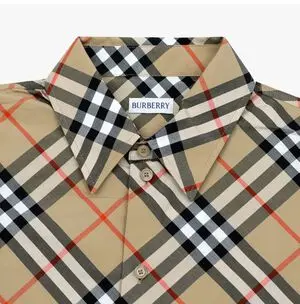 Burberry Long Sleeve Checked Shirt - No