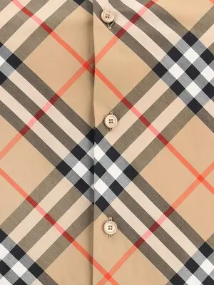 Burberry Long Sleeve Checked Shirt - No