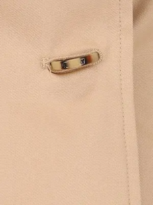 Burberry Belted Waist Mini Skirt - Khaki