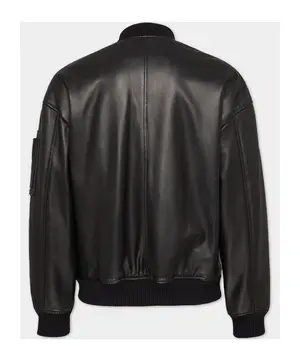 Dsquared2 Leather Bomber Jacket