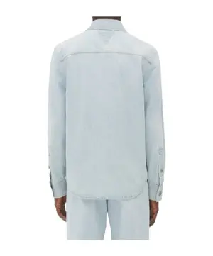 Bottega Veneta Extra Bleached Denim Overshirt - Light Blue