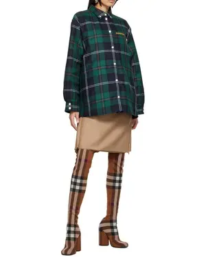 Burberry Checked Long-sleeve Shirt