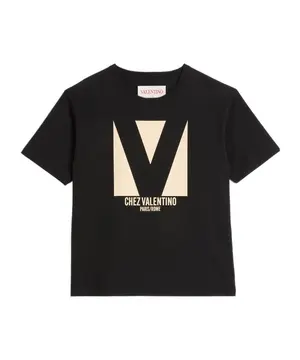 Valentino Garavani Chez -printed Crewneck T-shirt - Black