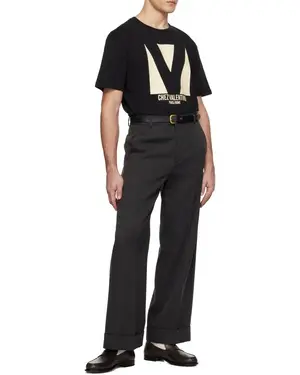 Valentino Garavani Chez -printed Crewneck T-shirt - Black