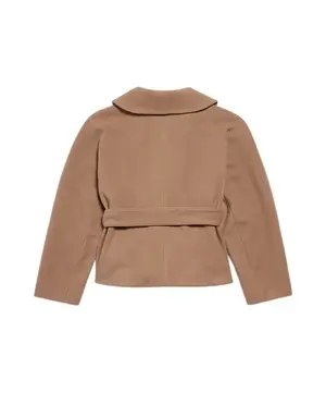 Balenciaga Short Wrap Coat - Brown