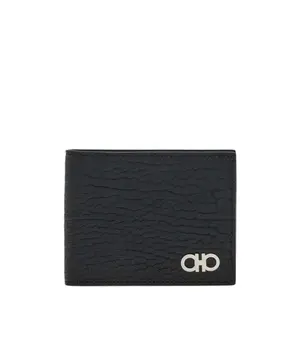 FERRAGAMO Gancini Wallet - Black