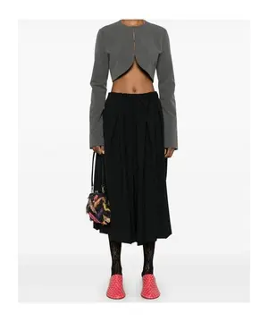 Comme Des Garçons Wide Leg Pleated Trousers