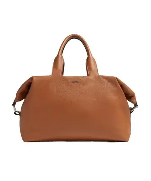 Zegna Deerskin Holdall - Brown