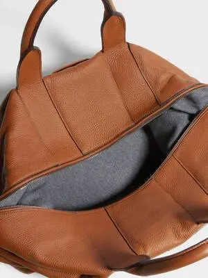 Zegna Deerskin Holdall - Brown