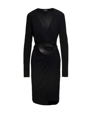 TOM FORD V-neck Belted Wrap Dress