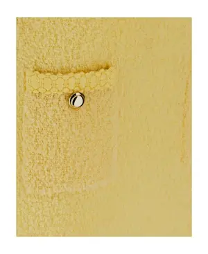 Miu Miu Bouclé Skirt With Logo Details
