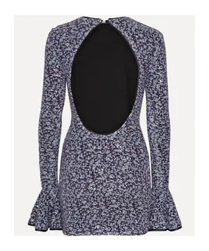 ROTATE BY BIRGER CHRISTENSEN Sequin Detailed Mini Dress With Open Back